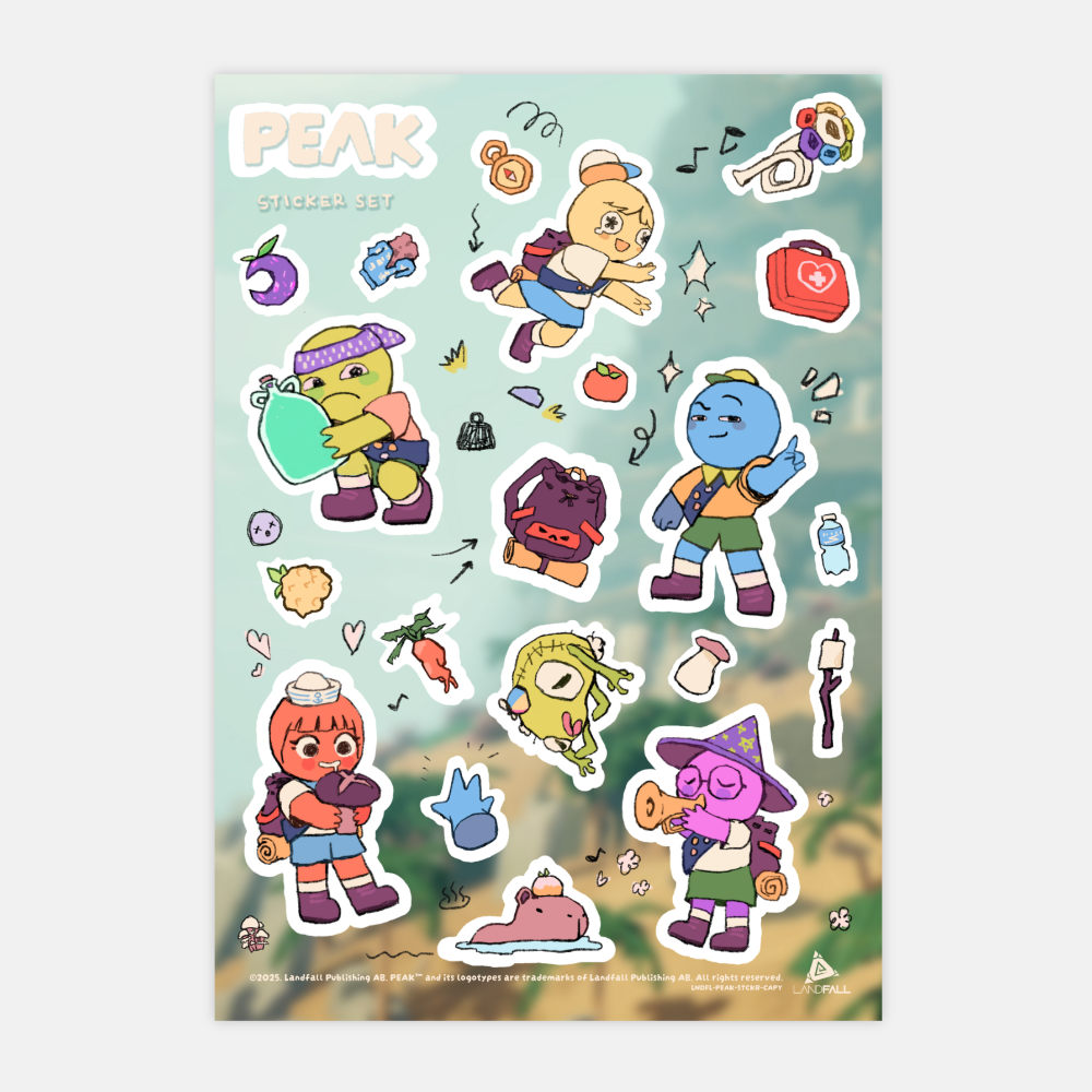 PEAK Sticker Sheet: Capybara – Mighty Merch