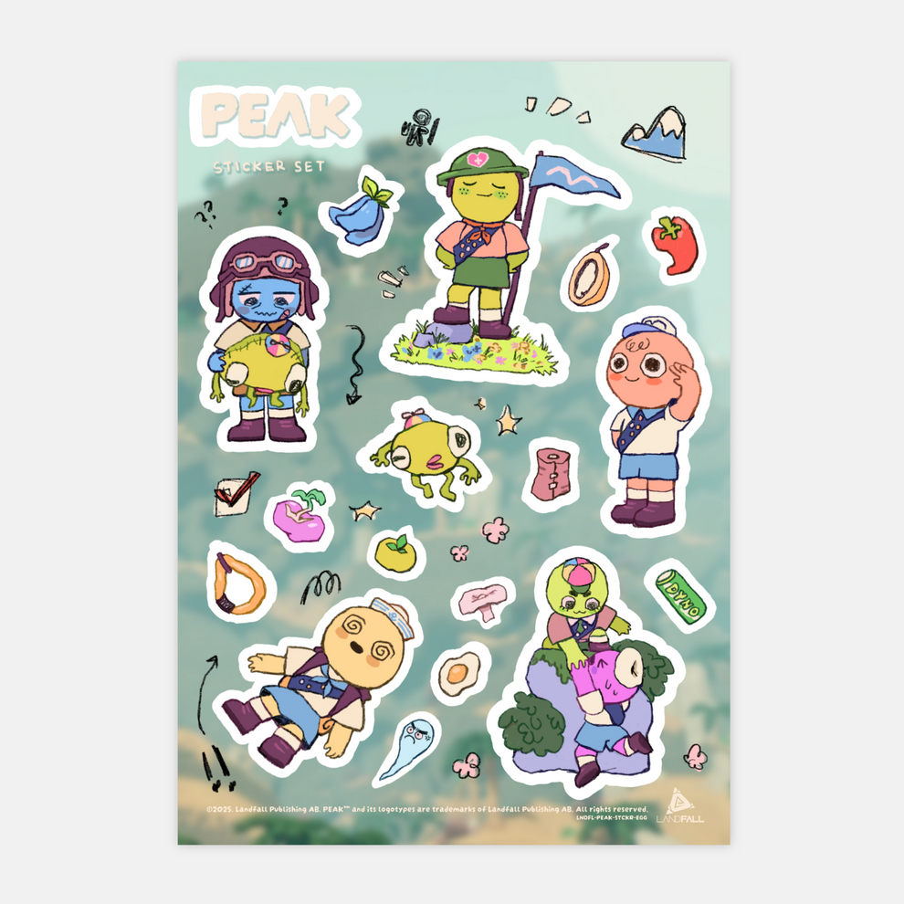 PEAK Sticker Sheet: Egg – Mighty Merch